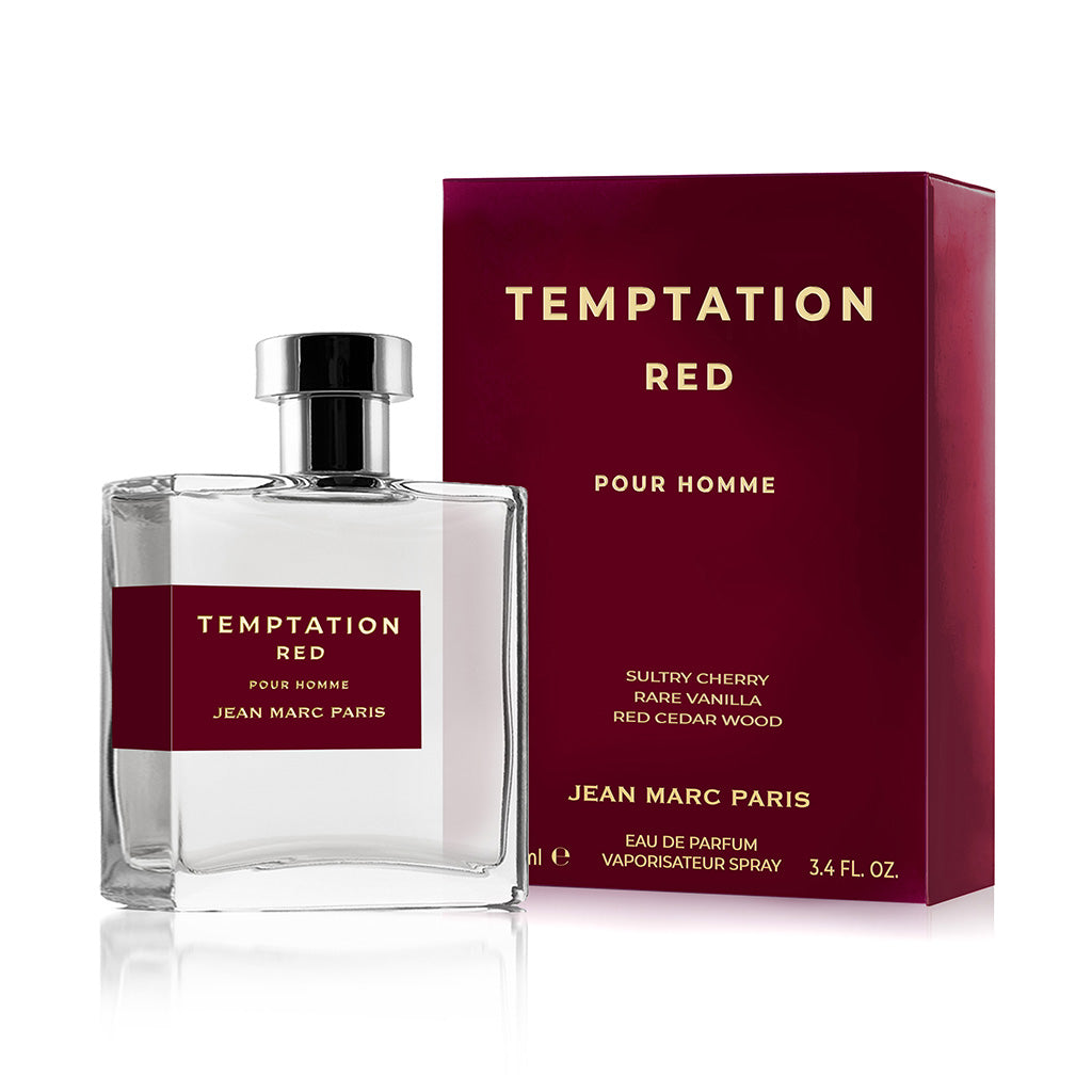 Temptation RED Pour Homme EDP Spray 3.4oz / 100ml – Jean Marc Paris