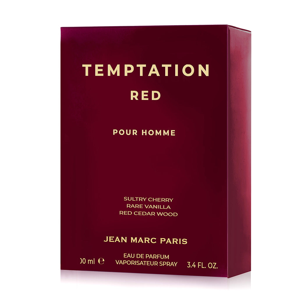 Temptation RED Pour Homme EDP Spray 3.4oz / 100ml – Jean Marc Paris